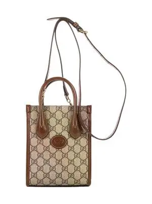 Gucci Micro Gg-canvas Tote Bag - Neutrals