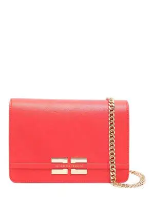 Elisabetta Franchi Chain Detail Shoulder Bag - Red