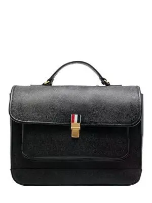 Thom Browne Pebbled Leather Backpack - Black