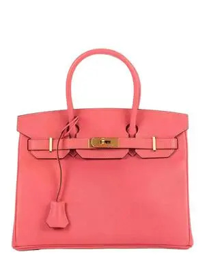 Hermès 30 Birkin Top-handle Tote Bag - Pink