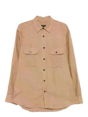 Brioni Chest-pocket Shirt - Brown