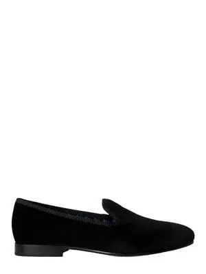 Polo Ralph Lauren Paxton Velvet Slippers - Black