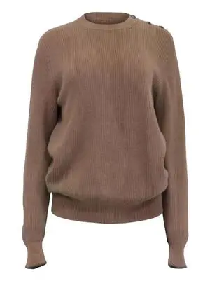 Brunello Cucinelli Crew-neck Long-sleeve Sweater - Brown