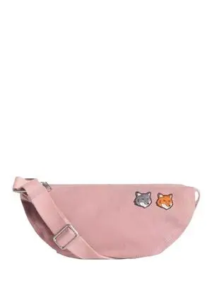 Maison Kitsuné Embroidered Shoulder Bag - Pink