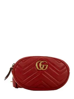 Gucci Logo-detail Belt Bag - Red