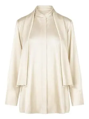 JIL SANDER Shirt With Bow Detail - Ivory