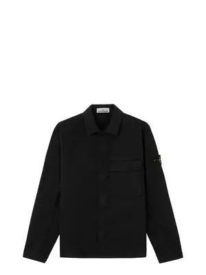 Stone Island Cotton Overshirt - Black