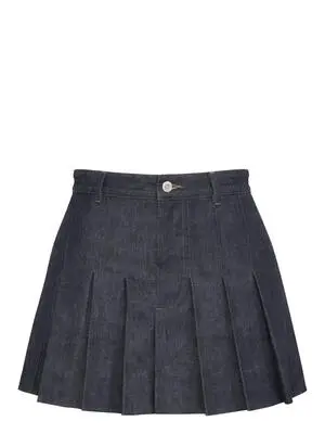 A.p.c. Mini Pleated Skirt - Blue