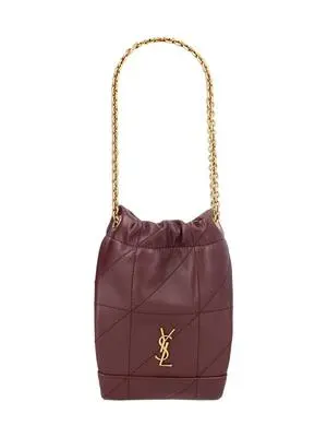 Saint Laurent Cassandre Logo Bag - Bordeaux