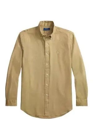 Polo Ralph Lauren Slim Fit Linen Shirt - Neutrals