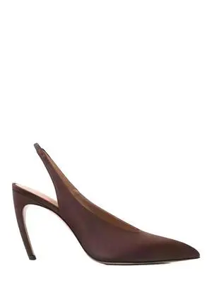Attico Pointed Slingback Pumps - Brown