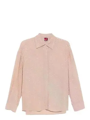 Pinko Oliva Embellished Shirt - Neutrals