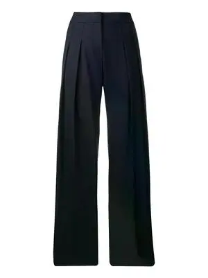 Victoria Beckham Wide-leg Tailored Trousers - Blue