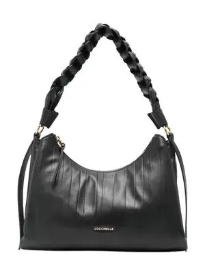 COCCINELLE Braided-handle Shoulder Bag - Black