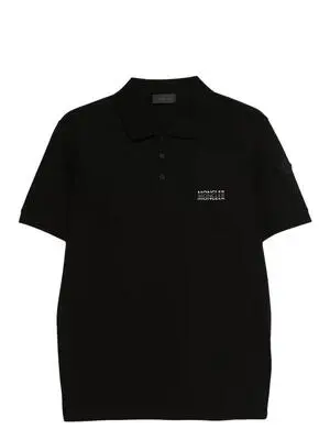Moncler Cotton Polo Shirt - Black