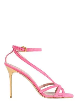 Balmain Ruby Suede Sandals - Pink
