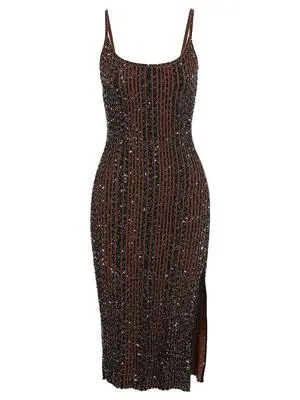 Missoni Sequin-embellished Ribbed-knit Dress - Black
