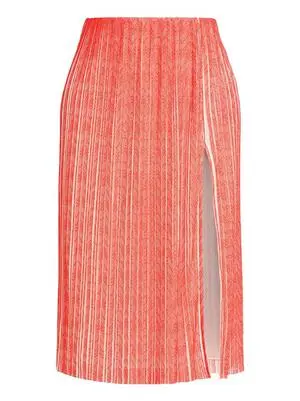 Missoni Pleated Crochet-knit Skirt - Orange
