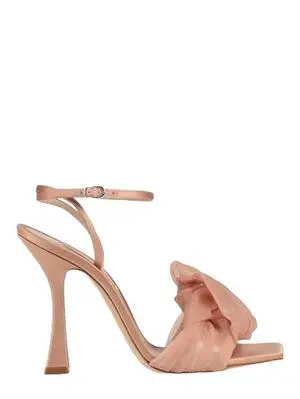 Casadei Blush Silk Sandals - Pink