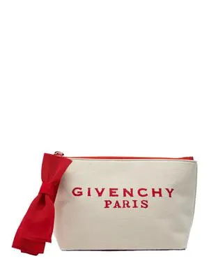 Givenchy Logo-print Canvas Clutch - Red