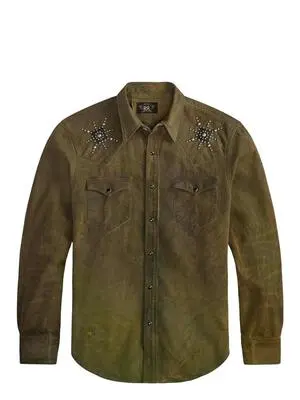 Ralph Lauren Studded Long-sleeved Shirt - Brown
