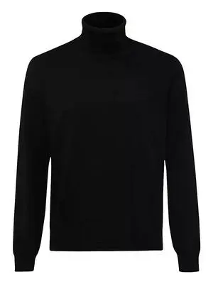 Malo Turtleneck Sweater - Black