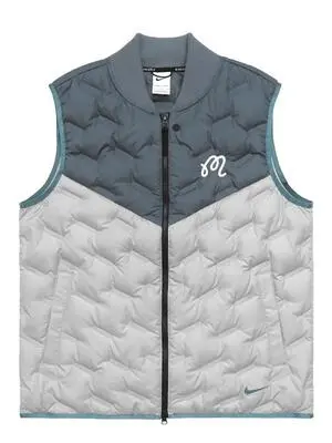 MALBON X Nike Therma-fit Adv Repel Full-zip Vest - Hasta/light Smoke Grey