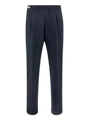 Paul & Shark Pleated Chinos Trousers - Blue