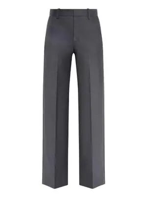 Zadig&Voltaire Concealed-fastening Belt-loop Tailored Wide-leg Trousers - Grey