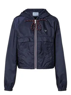 Prada Re-nylon Hooded Jacket - Blue