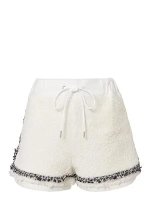 Sacai Bouclé Shorts - White