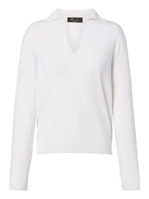 LORO PIANA Siena Silk And Cotton Polo Sweater