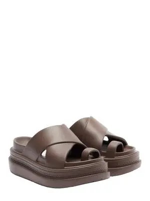Sacai Platform Slides - Brown