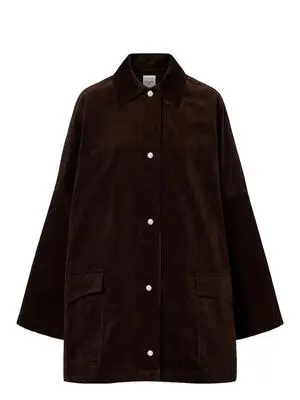 TOTEME Cotton Corduroy Overshirt Brown