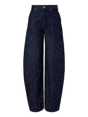 Jacquemus Logo Barrel-leg Jeans - Blue