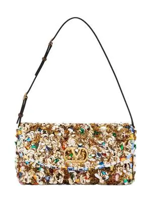 Valentino Garavani Vain Soft Mini Sequined Shoulder Bag - Multicoloured