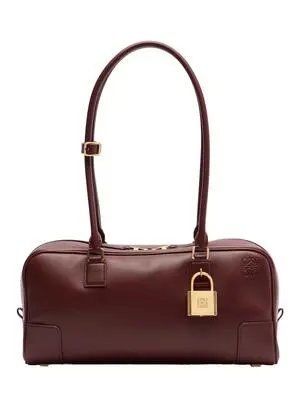Loewe Amazona 31 Leather Shoulder Bag - Burgundy