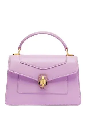 BVLGARI Serpenti Forever Mini Top-handle Bag - Purple