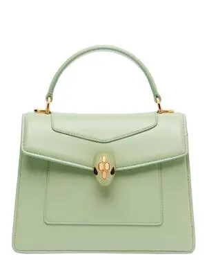 BVLGARI Serpenti Forever Small Top-handle Bag - Green
