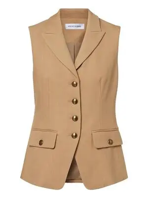 Veronica Beard Benny Single-breasted Vest - Brown