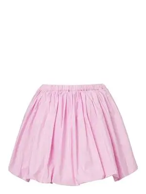 Patou Gathered Mini Skirt - Pink