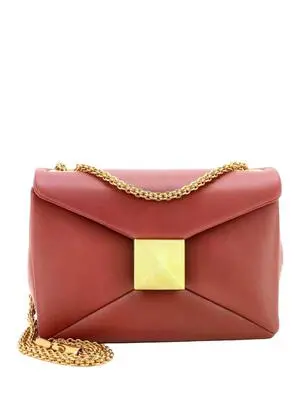 Valentino Garavani One Stud Chain Flap Bag - Brown