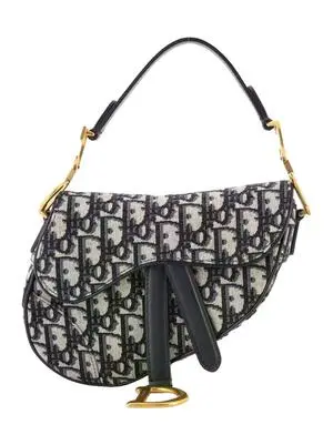 Dior Saddle Handbag Oblique Canvas Mini Shoulder Bag - Blue