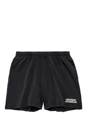 Balenciaga Masking Tape Artwork Shorts - Black