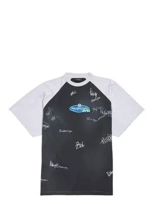Balenciaga Banana Raglan Oversized T-shirt - Black