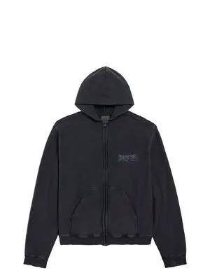 Balenciaga Zip-up Hoodie - Black
