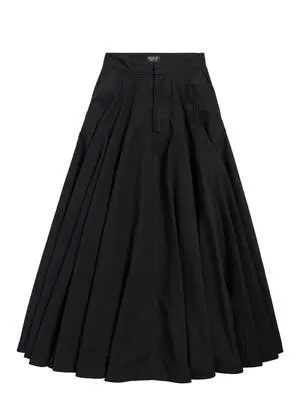 Balenciaga Godet Maxi Skirt - Black