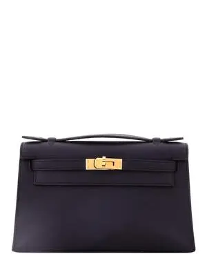 HERMES Kelly Pochette Swift - Noir