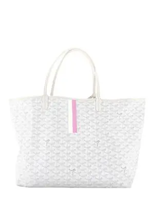 GOYARD Saint Louis Gm Tote Printed Coated Canvas - White