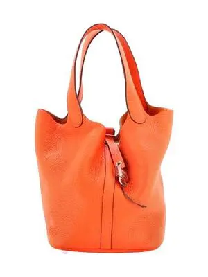 Hermès Picotin Lock Bag Clemence Mm Feu